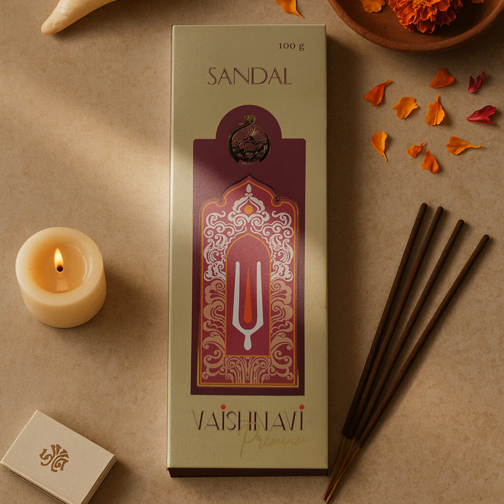 Ramakrishna Math (MSSK) | Vaishnavi Sandal Incense Sticks, 100 g, Pack ...